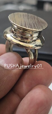 925 Sterling Silver Statement Dome Ring Minimalist Ring Designer Unique ...
