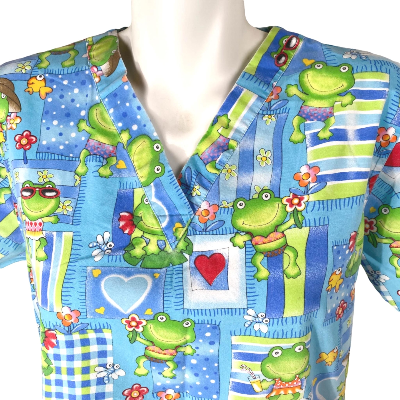 Aseptique Smiling Frogs Hearts Beach Blankets Small S… - Gem