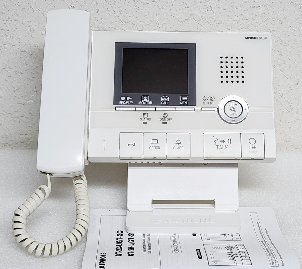 Aiphone GT-2H Video Intercom Master + GT-HS Handset + MCW-S/A Desk ...