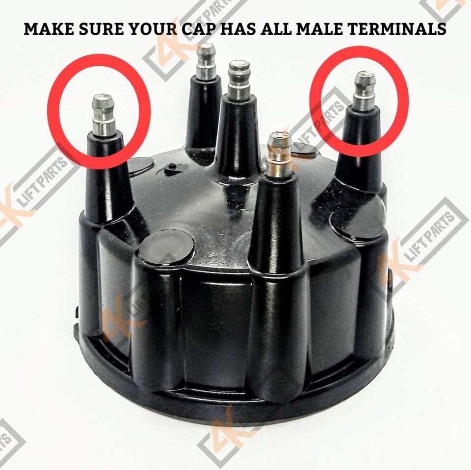 IGNITION CAP + ROTOR + (4) SPARK PLUGS FOR HERCULES 2.7L G1600, CAT ...