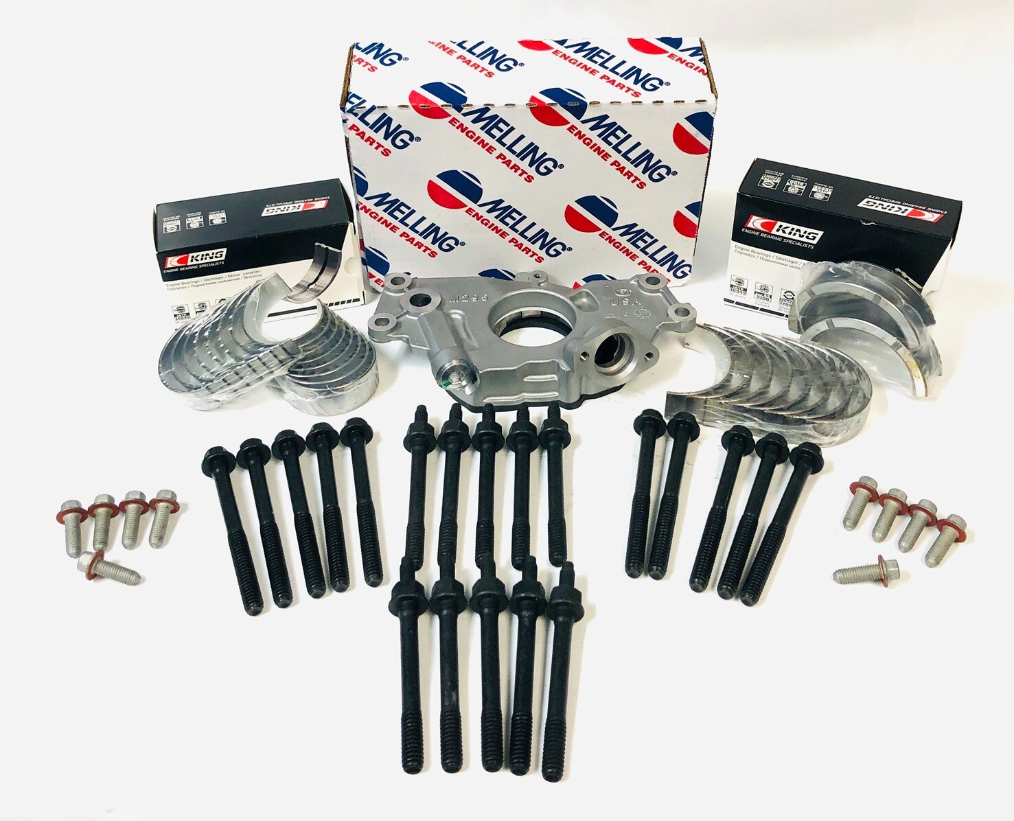 Chevy 4.8L 5.3L 6.0L LS1 LS6 STD Bearing Kit with Oil Pump & Main Studs ...