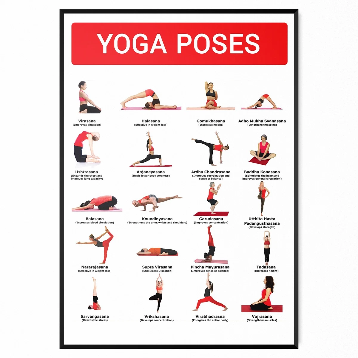 Weight Exercises Chart And Instruction