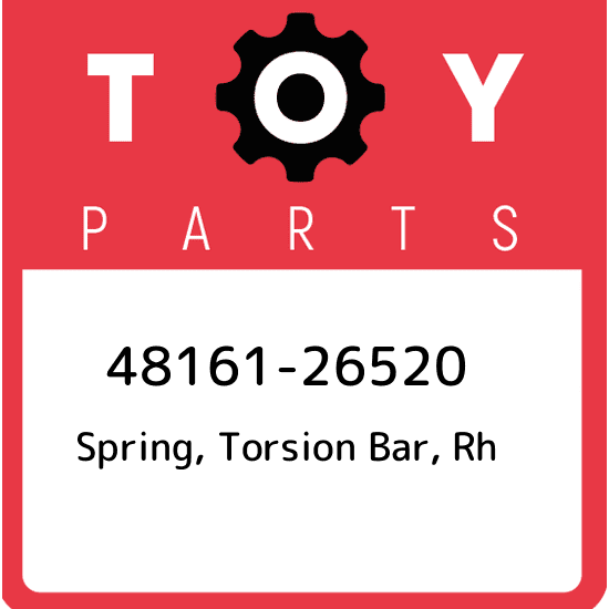 48161-26520 Toyota Spring, torsion bar, rh 4816126520, New Genuine OEM ...