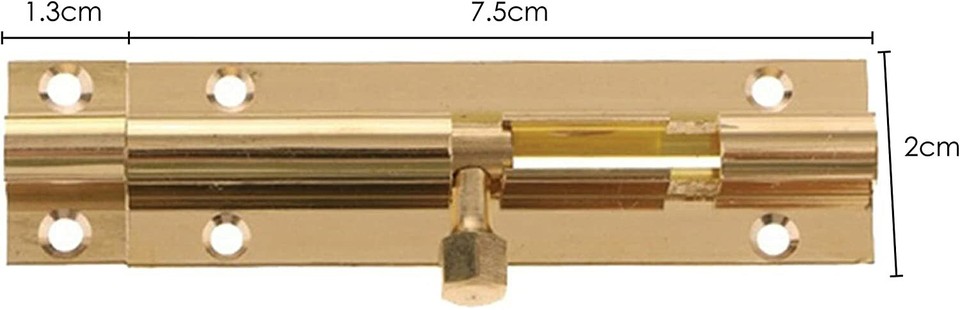 TRIXES Slide Bolt Lock 75mm *All Colours* NEW Bathroom Shed Door Lock ...