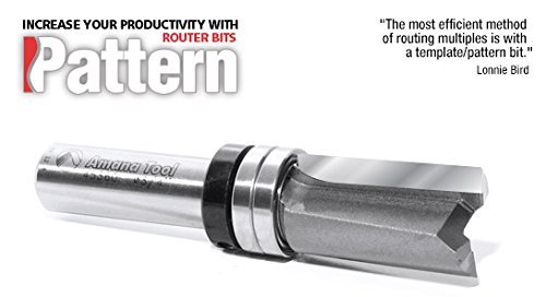 Amana 45364 Template top bearing trimmer router bit for counter top | eBay