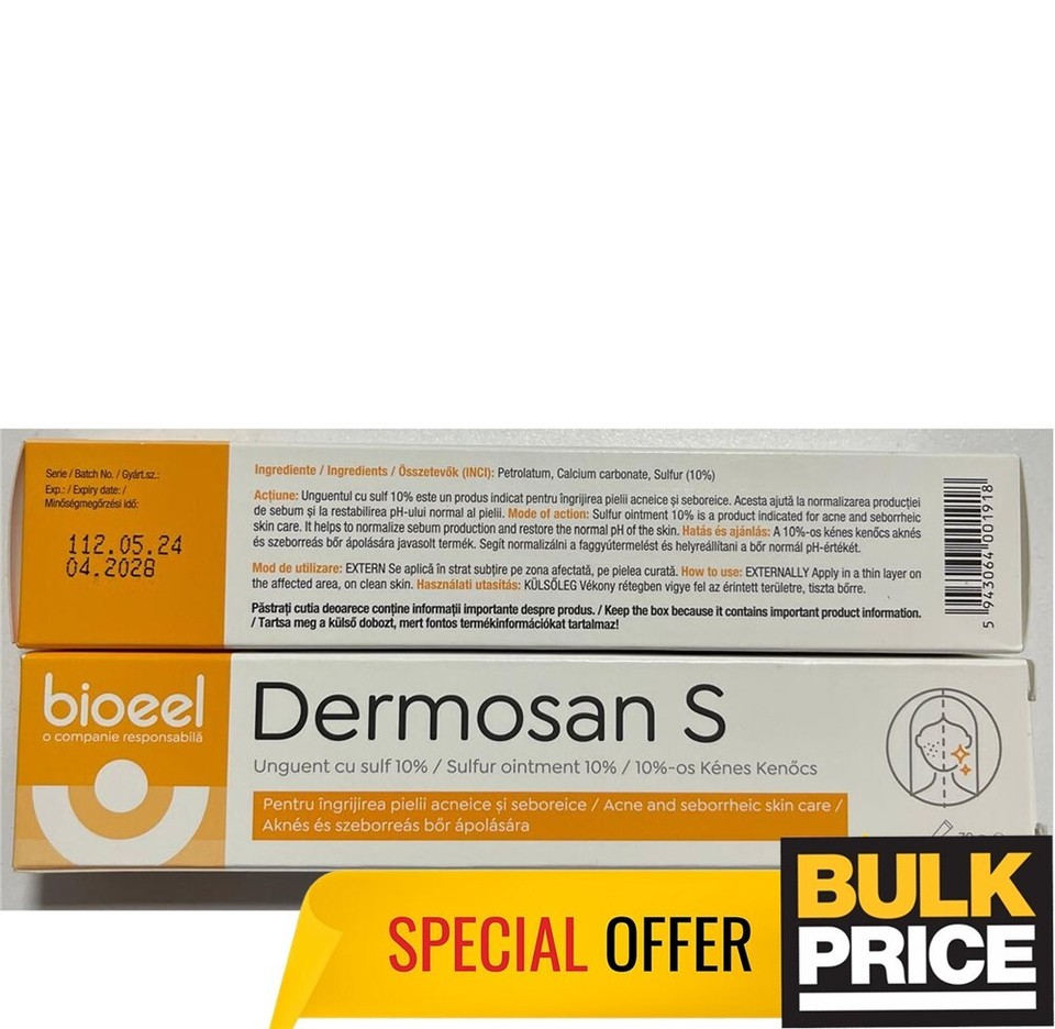 Sulfur Ointment 10% Sebum Control Oil Balance Acne Blemish Prone Skin ...