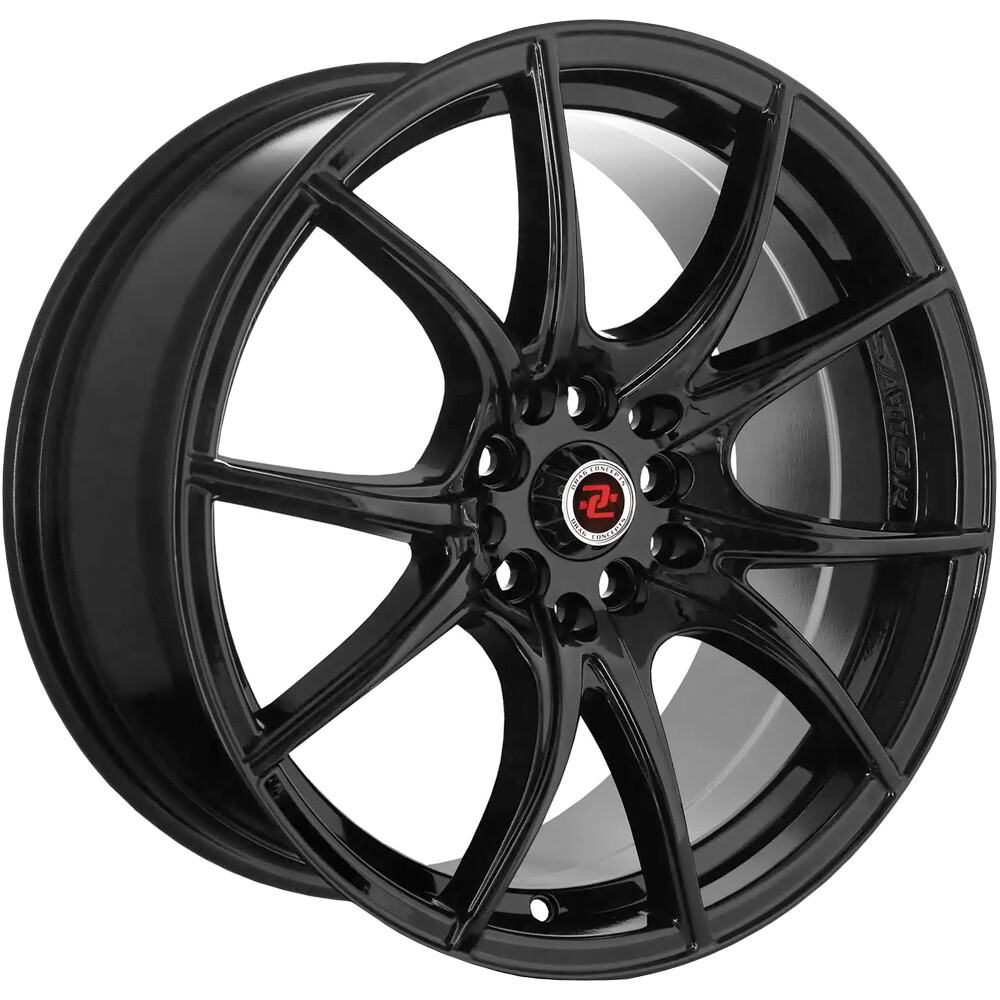 Drag Concepts R27 18x8 5x4.5"/5x120 +35mm Gloss Black Wheel Rim 18 ...