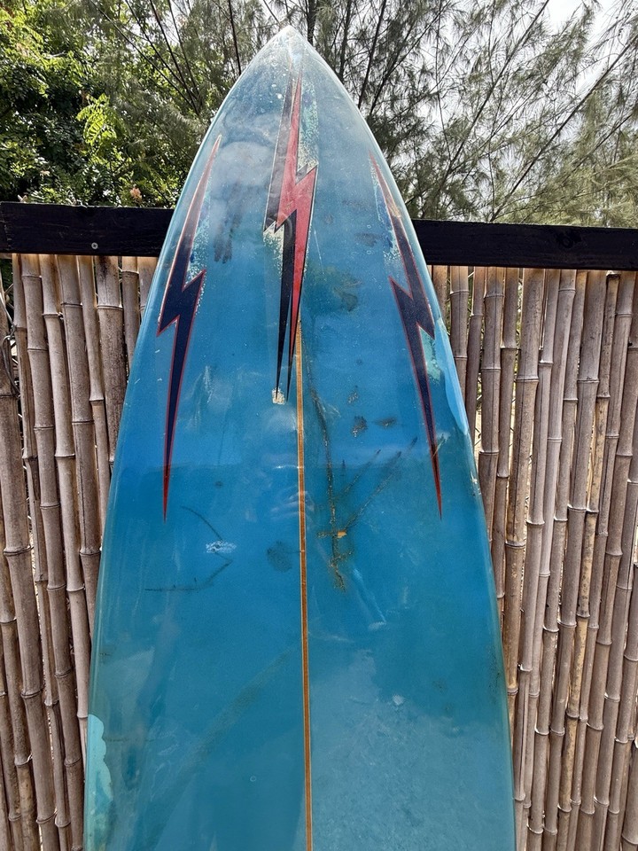 Vintage Lightning Bolt Surfboard 7’6 Surf Board Hawaii Maui surf Club ...