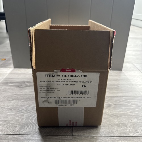 Pokemon Center Mega Evolution Lucario OPEN Cardboard BOX for 4 Etb | eBay