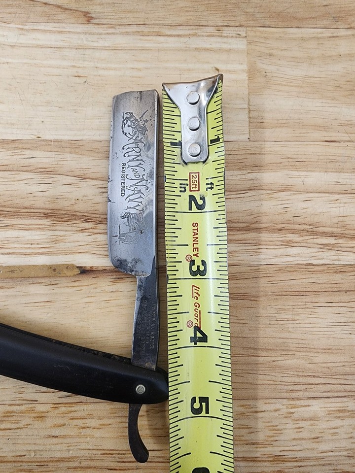 Imperial Straight Razor Army And Navy Patriotic Blade Vintage Antique ...