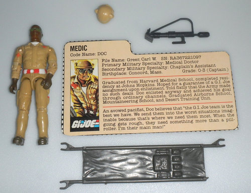 1983 Vintage G.I. GI Joe Lot 3.75 ARAH Doc Medic v1 Figure *100% ...