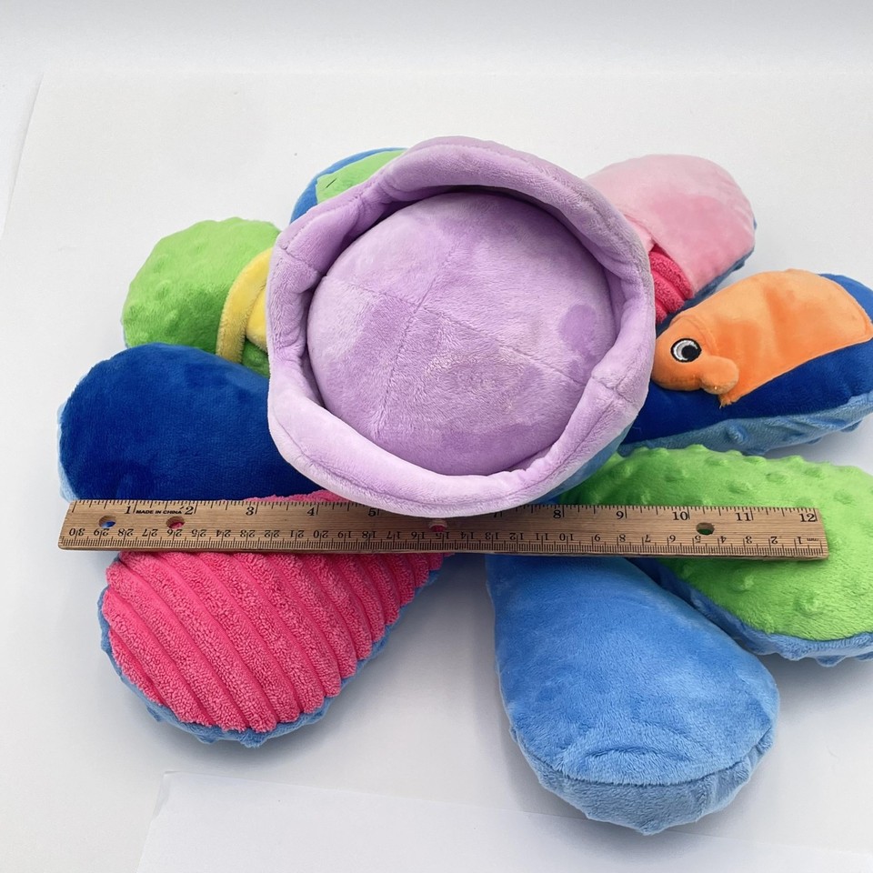 Lakeshore Learning Peek-a-Boo Octopus Plush Sensory Toy Textured Baby ...
