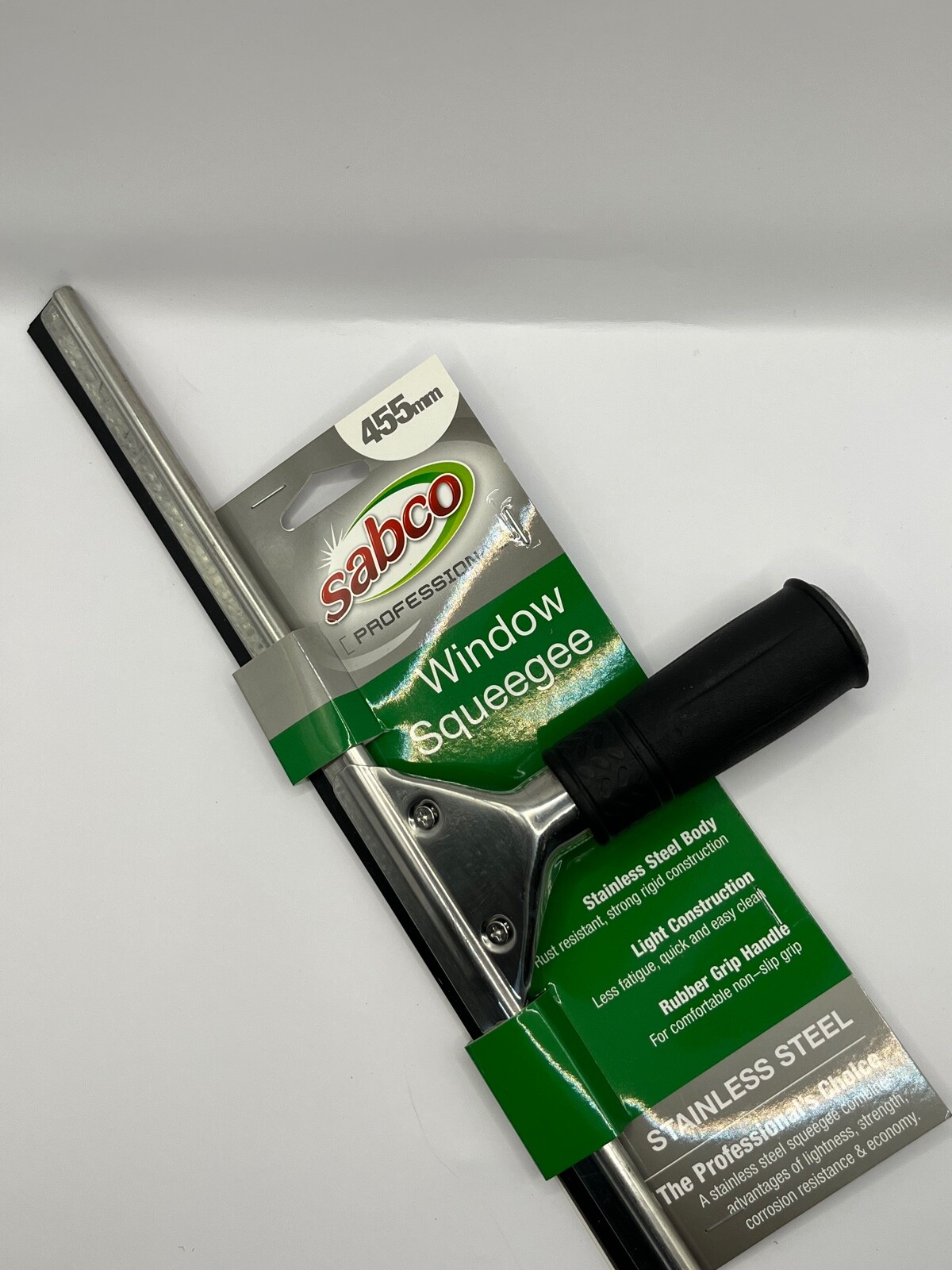 Sabco professional window squeegee 355mm or 455mm stainless steel ...