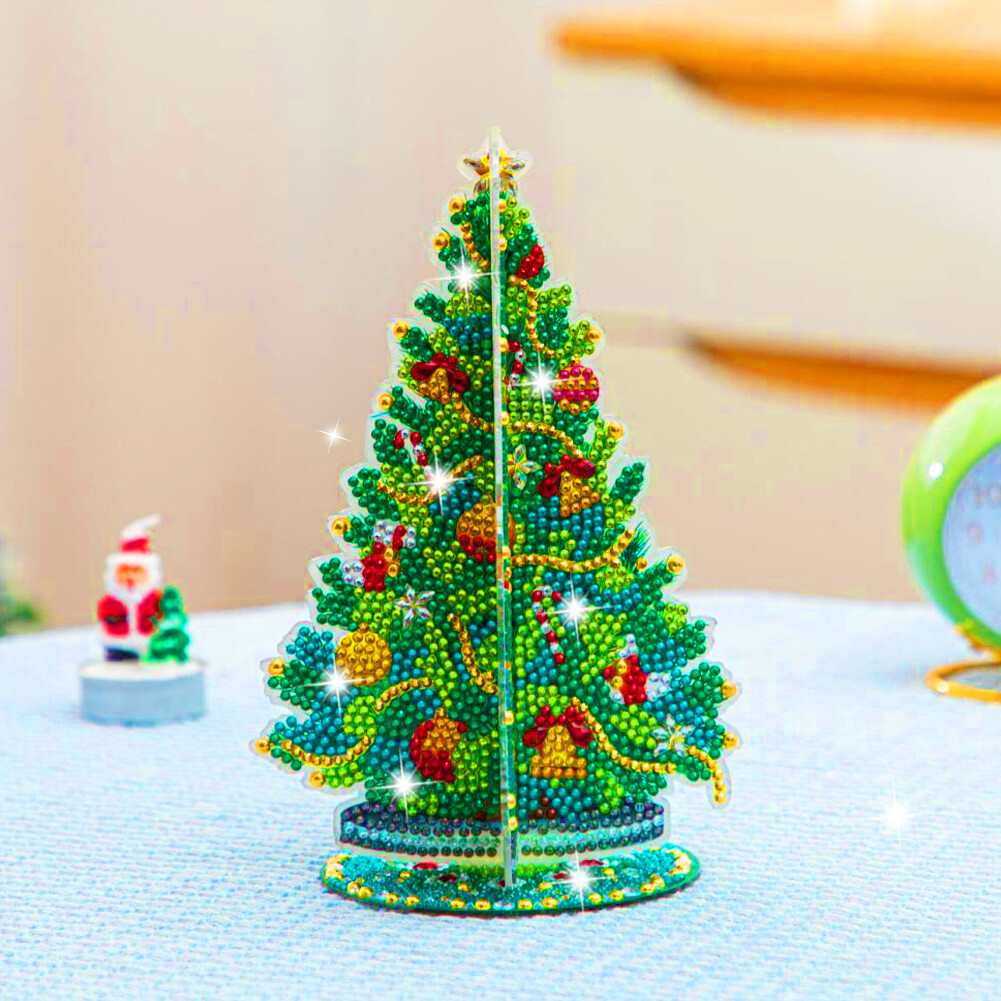 DIY Diamonds Painting Ornament Christmas Tree Special-shaped Drill Art ...