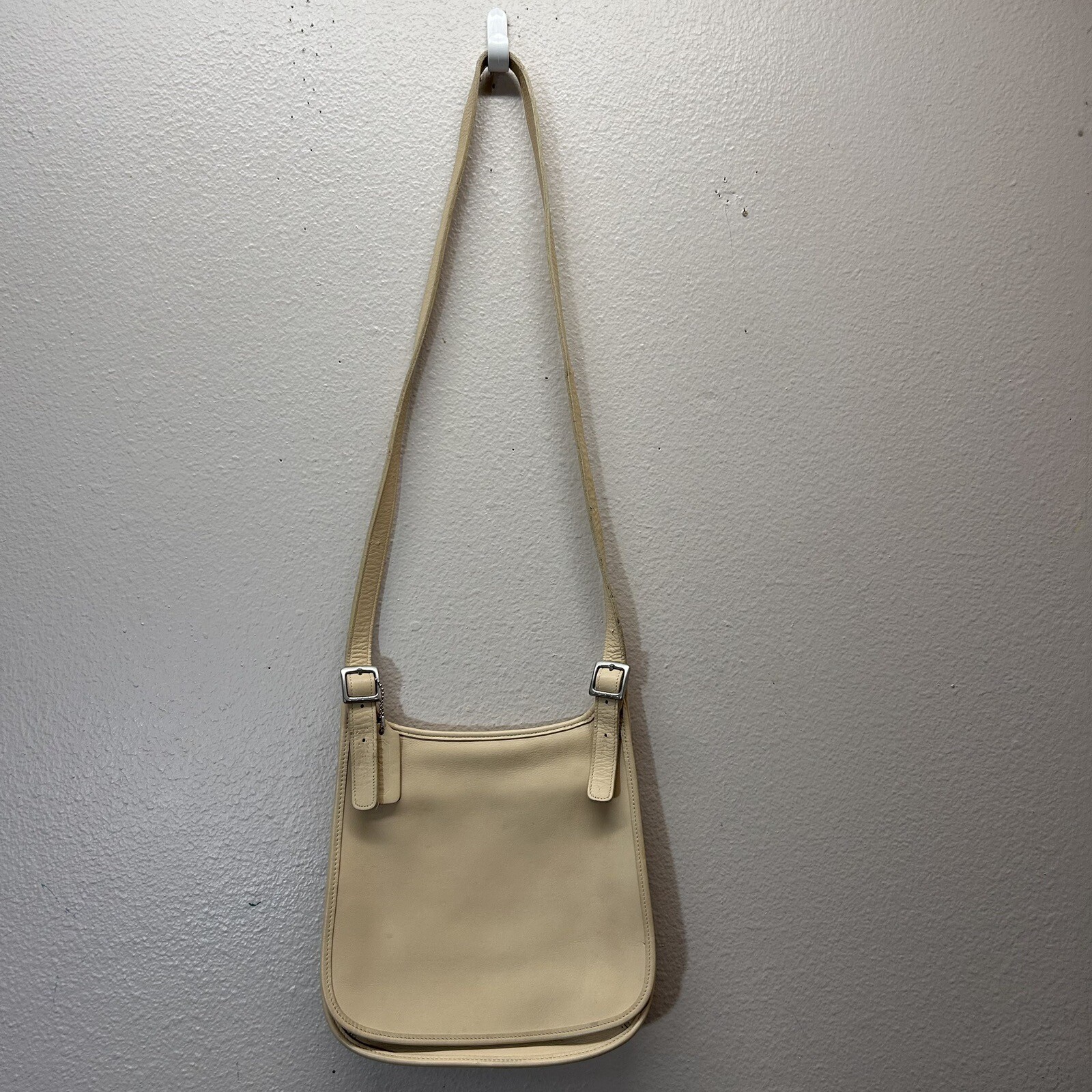 Vintage Coach 9135 Black Leather Flap Crossbody Great for sale online ...