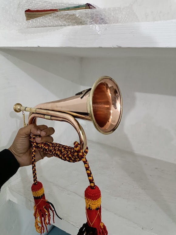 Copper Brass Bugle Military Cavalry Orchestra Band Bigul Set of 20 unit ...