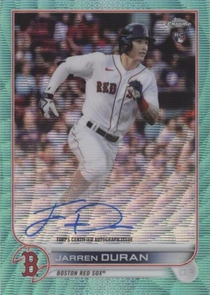 2022 Topps Chrome - Rookie Autographs Aqua Wave Refractor #RA-JD Jarren ...