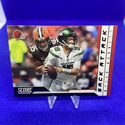 2023 Panini Score Myles Garrett Sack Attack Card Cleveland Browns No. 2 ...