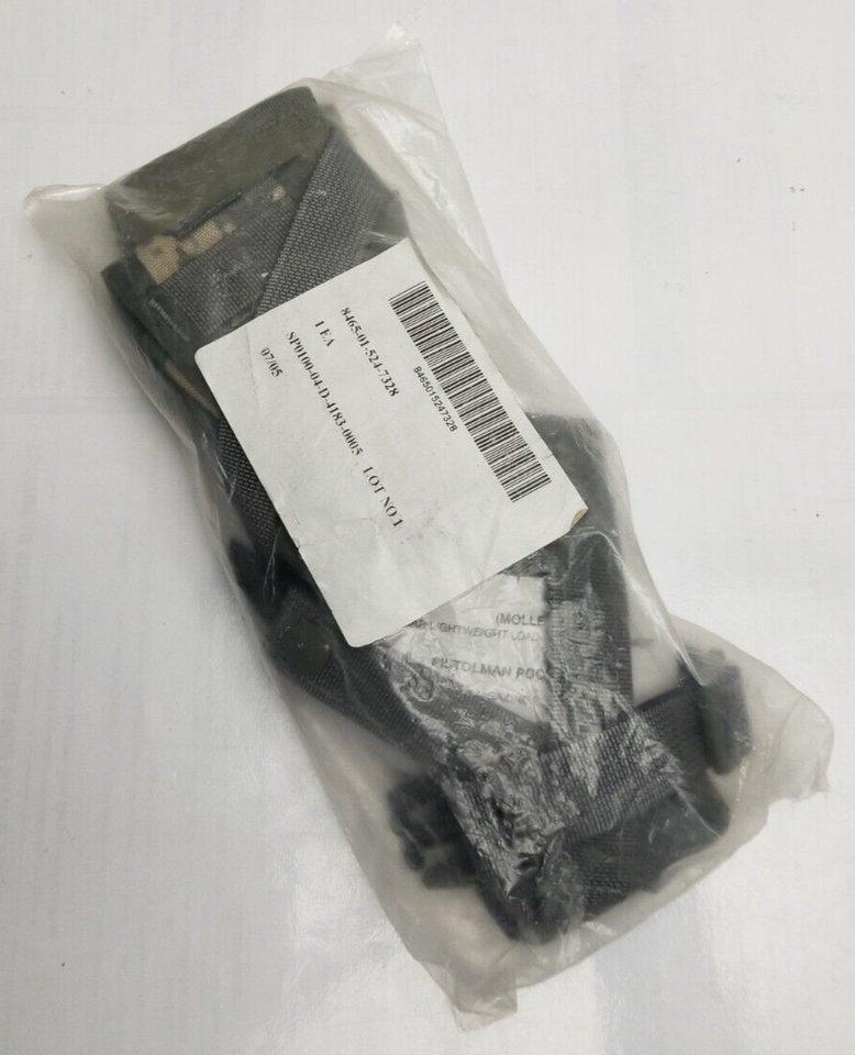 NIB USGI MOLLE ACU PISTOLMAN SET LEG EXTENDER w 4 SINGLE 9mm MAG ...