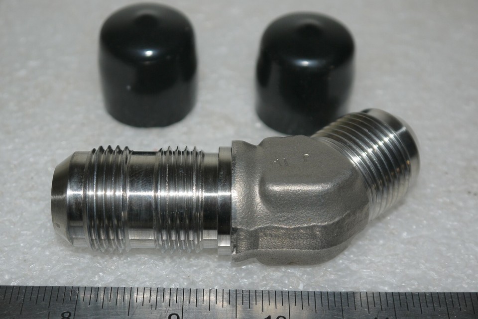 INLAND MACHINE LEARJET AERONAUTICAL AN837-12J BULKHEAD AN ADAPTER ...