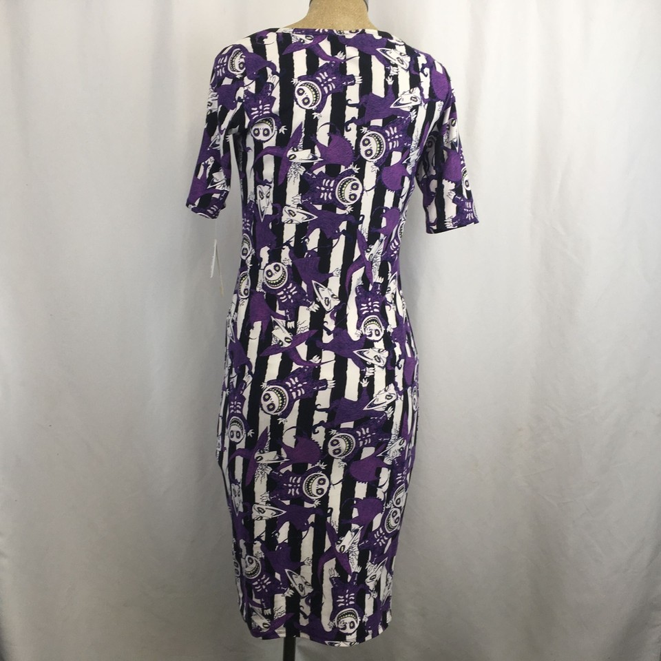 Lularoe Julia Lock Shock Barrel Nightmare Before Christmas Dress Size ...