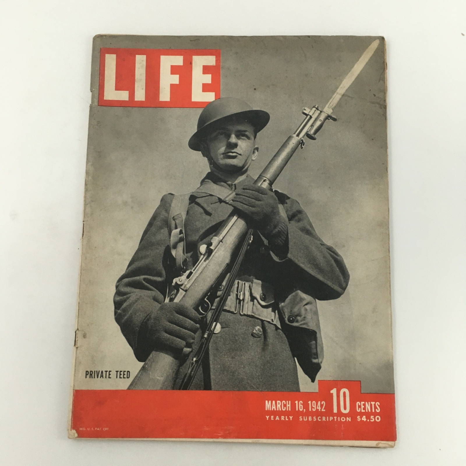 VTG Life Magazine March 16 1942 Private Charles Teed Photograph ...