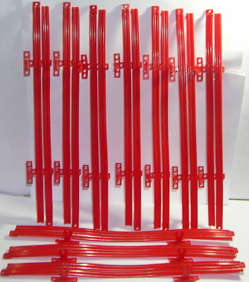 Scalextric Red Barriers for Scalextric Track New Gray 10 Units | eBay