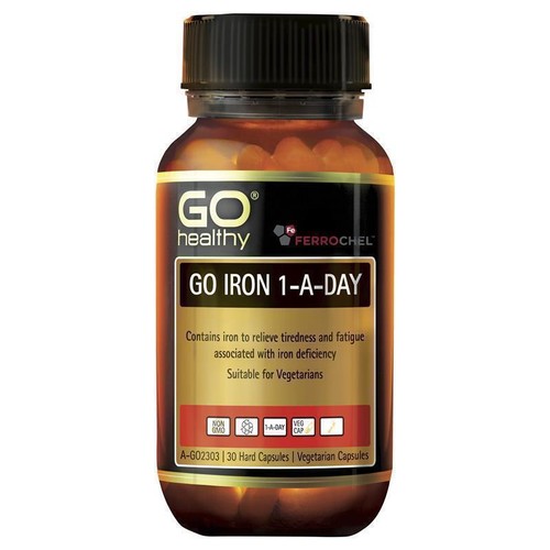 GO Healthy Go Iron 1 A Day 30 Vege Capsules | eBay