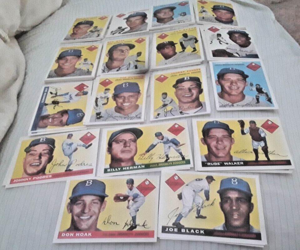 (96) 1994 TOPPS ARCHIVES 1954-55 TOPPS BROOKLYN DODGERS | eBay