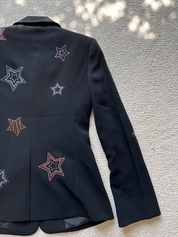 Cinq A Sept Women Embellished Rhinestone Star Cheyenne Blazer Jacket ...