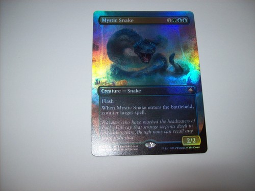 Mystic Snake X1 MTG Thunder Junction Nm Foil Special Guest Borderless ...