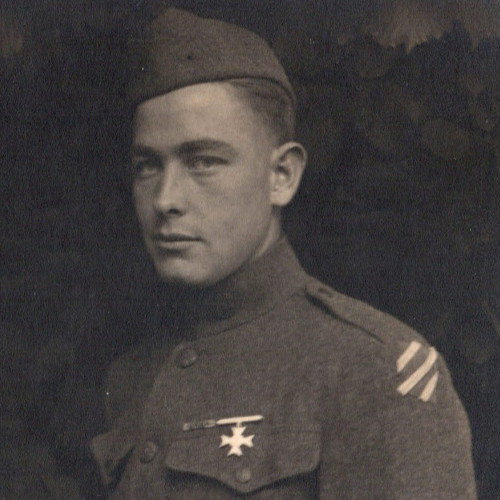 WWI Army Soldier With Markmanship Badge 3rd Infantry Patch Real Photo ...