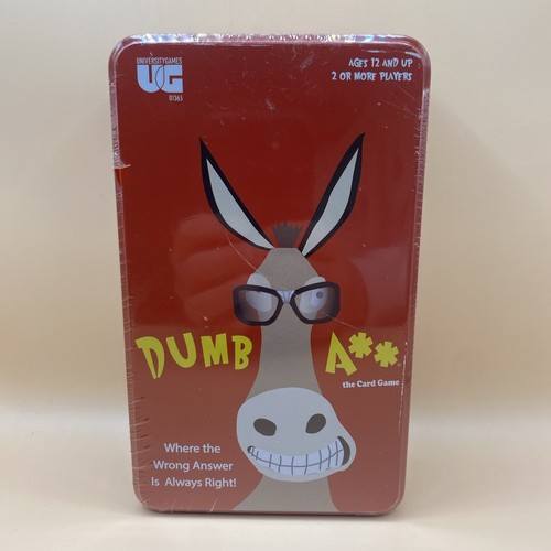 Dumb Ass - The Card Game • Tin Box • 2021 University Games • New ...