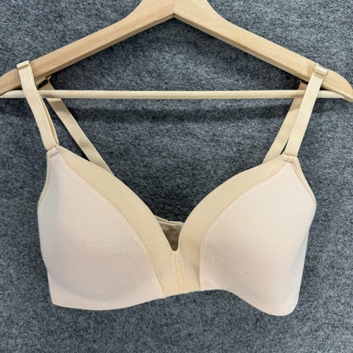 All You Lively Bralette Bra Women 34D Beige Push Up Opaque Wireless ...