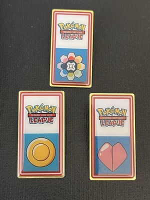 Pokemon Vintage WoTC League Badges Rainbow, Marsh, Soul | eBay
