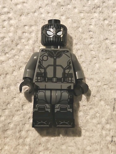 LEGO Spider-Man Black & Gray Stealth Suit Minifigure Sh0578 From Set ...