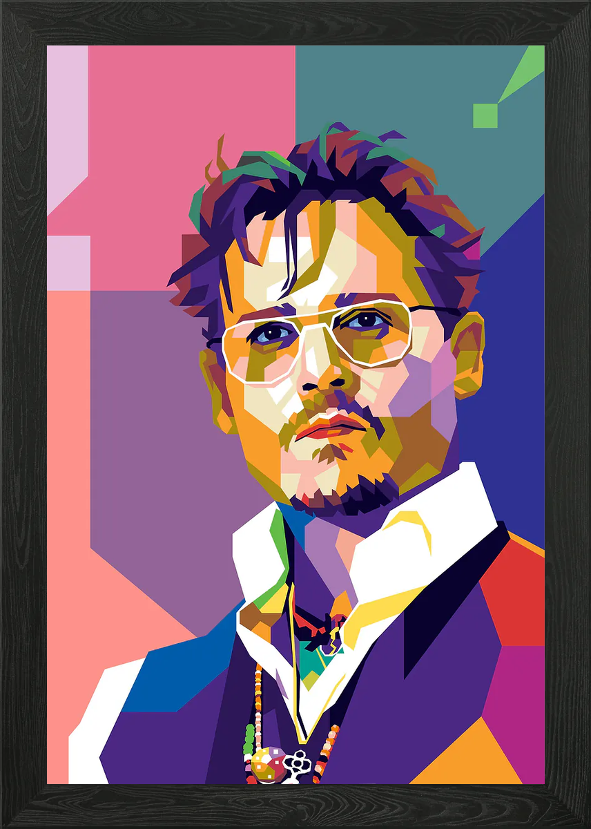 Johnny Depp Framed Wall Art Poster Canvas Print Picture | eBay
