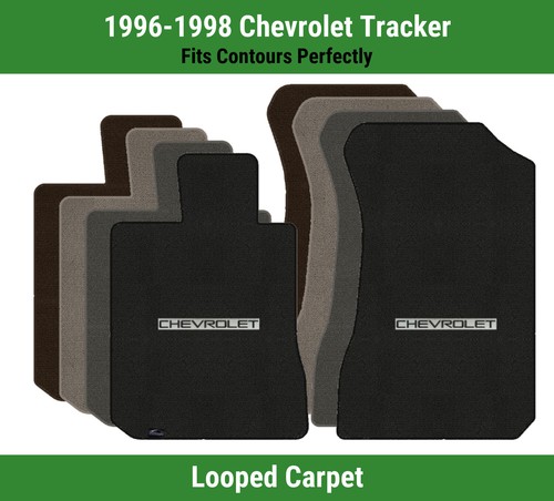 Lloyd Classic Loop Front Mats for '96-98 Chevy Tracker w/Chevy Black on ...