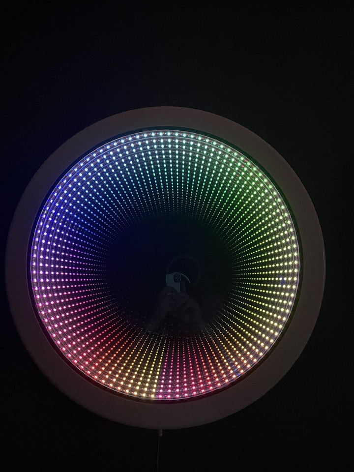 infinity mirror wall decor, 3D mirror, İnfinity Effect, LED Light Wall ...