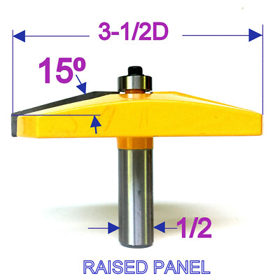 1pc 3-1/2" Dia 15° Straight Raised Panel Router Bit sct-888 | eBay