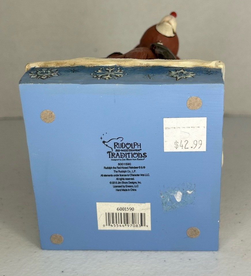 Jim Shore Rudolph Traditions Santa Hugging Rudolph 2018 Figurine ...