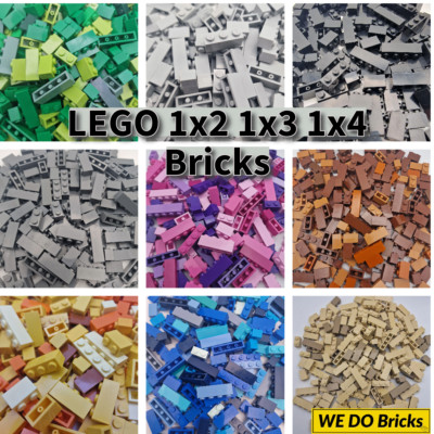 LEGO Brick Bundle x120 PACK, 1x2 1x3 1x4 Random Basic Sizes LOT/Select ...