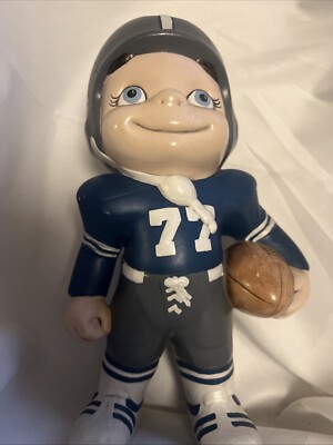 Vintage Ceramic Figurine Football Player From The 70's Handpainted | eBay