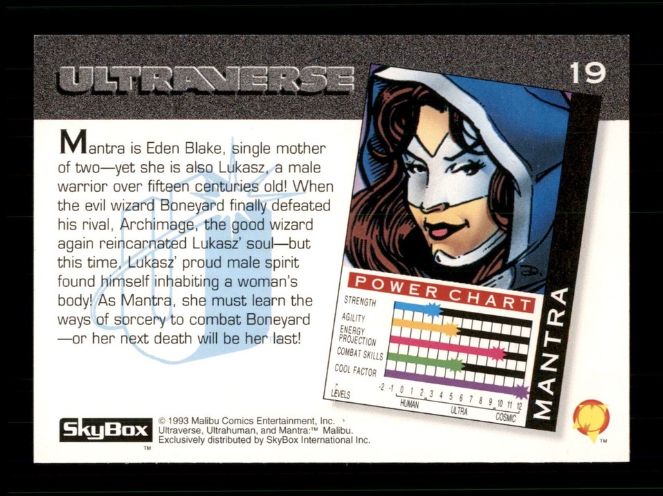 19 Mantra 1993 Ultraverse SkyBox Trading Card TCG CCG | eBay
