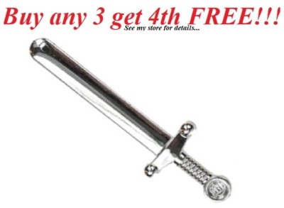 ☀️NEW! Lego Weapon Sword Silver Chrome Kings Great Sword Minifig Castle ...