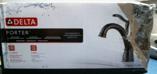 Delta Porter Single Handle Centerset Bathroom Faucet, Oil Rubbed Bronze ...