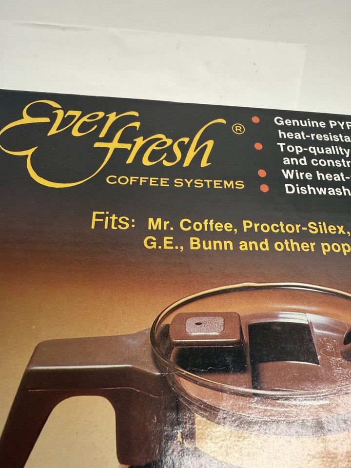 Vintage SEALED NEW Pyrex 10 Cup Glass Coffee Pot and Insert Made in USA ...