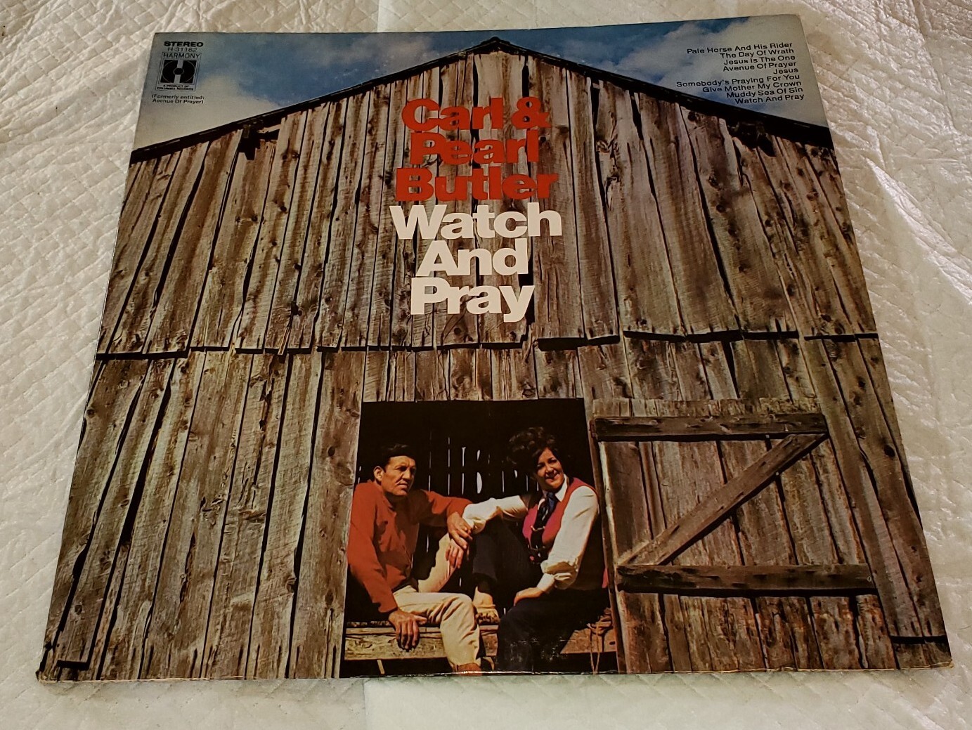 Watch And Pray - Carl & Pearl Butler (LP., 1972, Harvest records ...