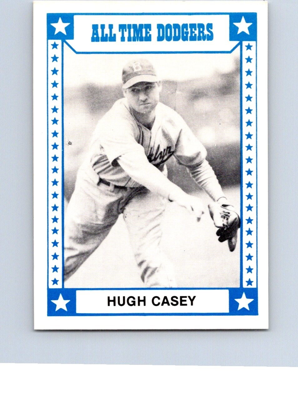 VINTAGE BASEBALL CARD ALL TIME LOS ANGELES DODGERS HUGH CASEY | eBay