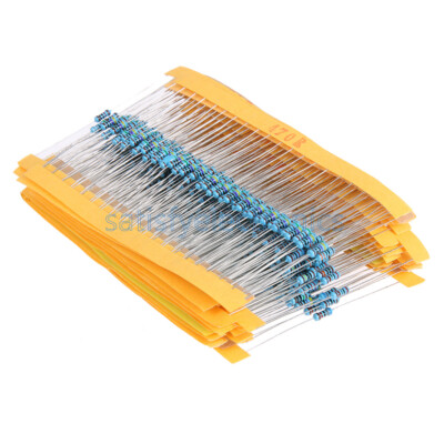 Total 400/600pcs 1/4w Resistance 1% Metal Film Resistor Bag Each 20pcs ...